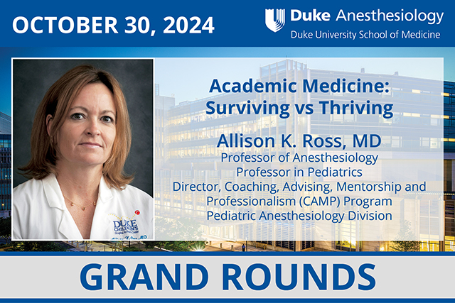 Duke Department of Anesthesiology