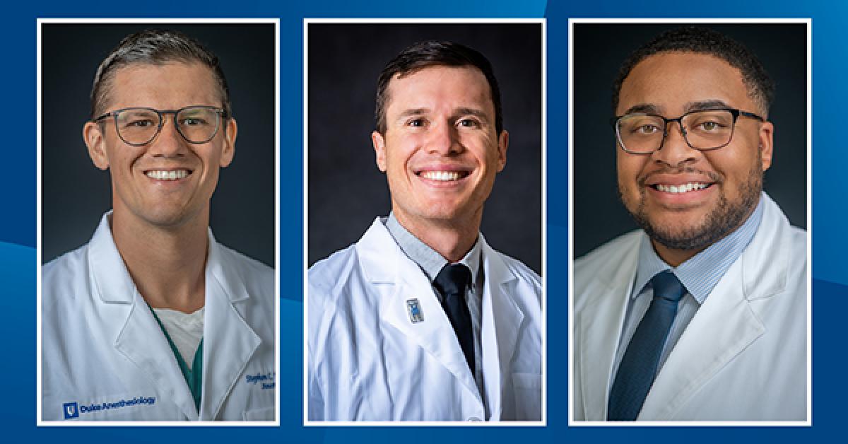 Fist Bump for Stephen Davies, MD, Derek Woodruff, MD, and Romel Holmes ...